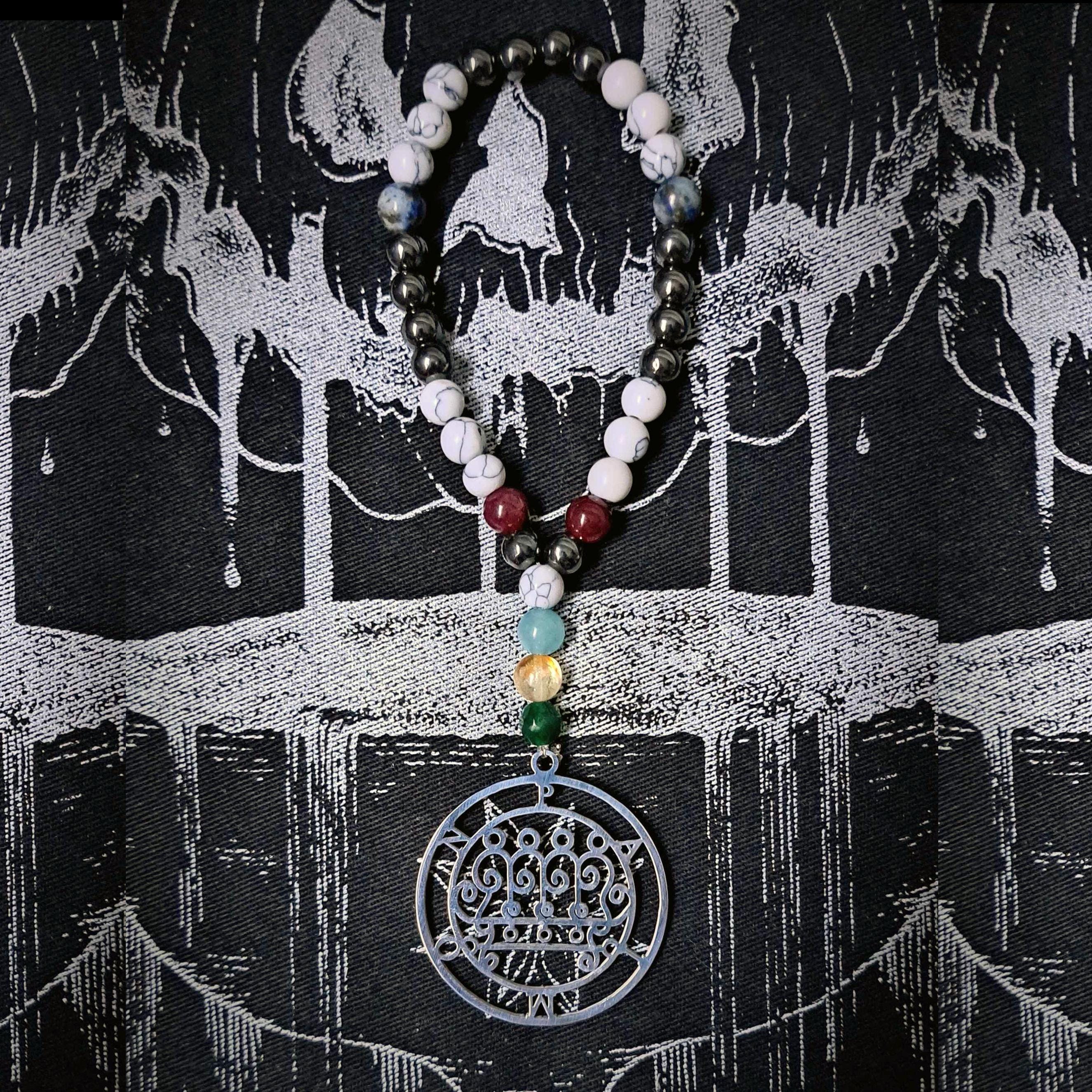 King Paimon Lucifer Naamah Lilith Leviathan Prayer Beads Bracelet Sigil ...