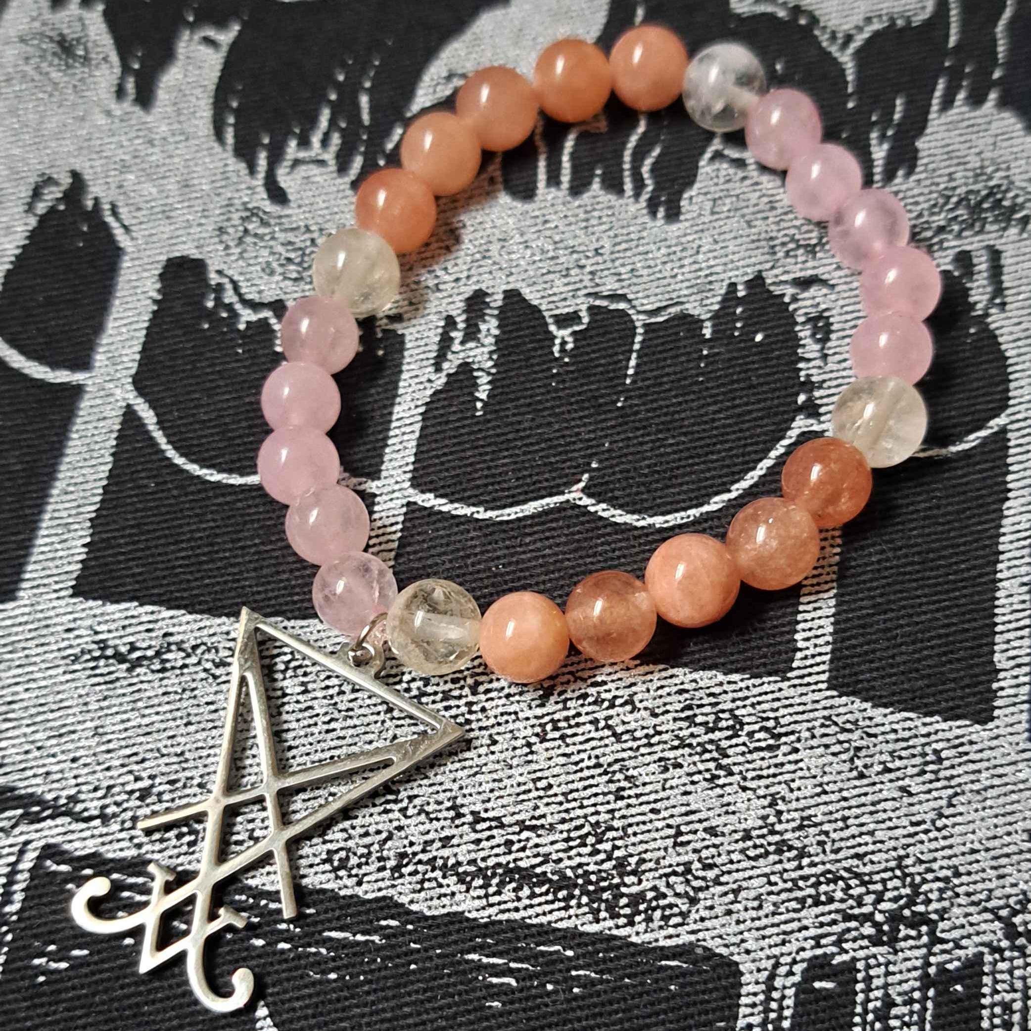 King Paimon Lucifer Naamah Lilith Leviathan Prayer Beads Bracelet Sigil ...