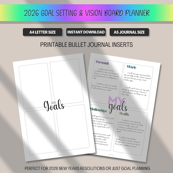 Journaling Board Insert - Etsy