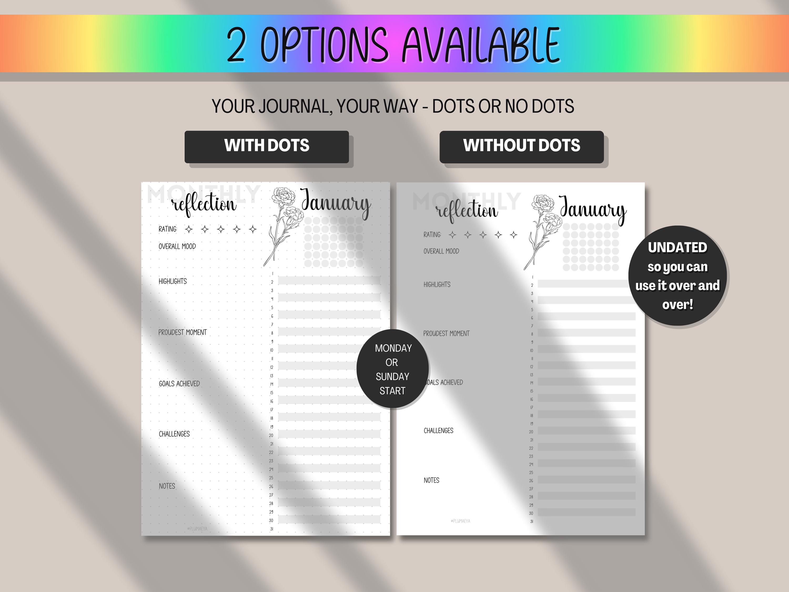 2026 Birth Flower Journal Bundle | Printable Planner and Bujo Kit ...