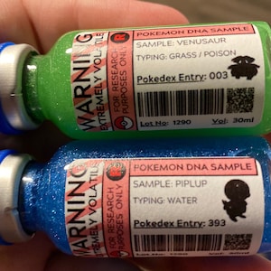 Get Your Own Custom Pokemon DNA Vials - Handmade and Unique! - Etsy