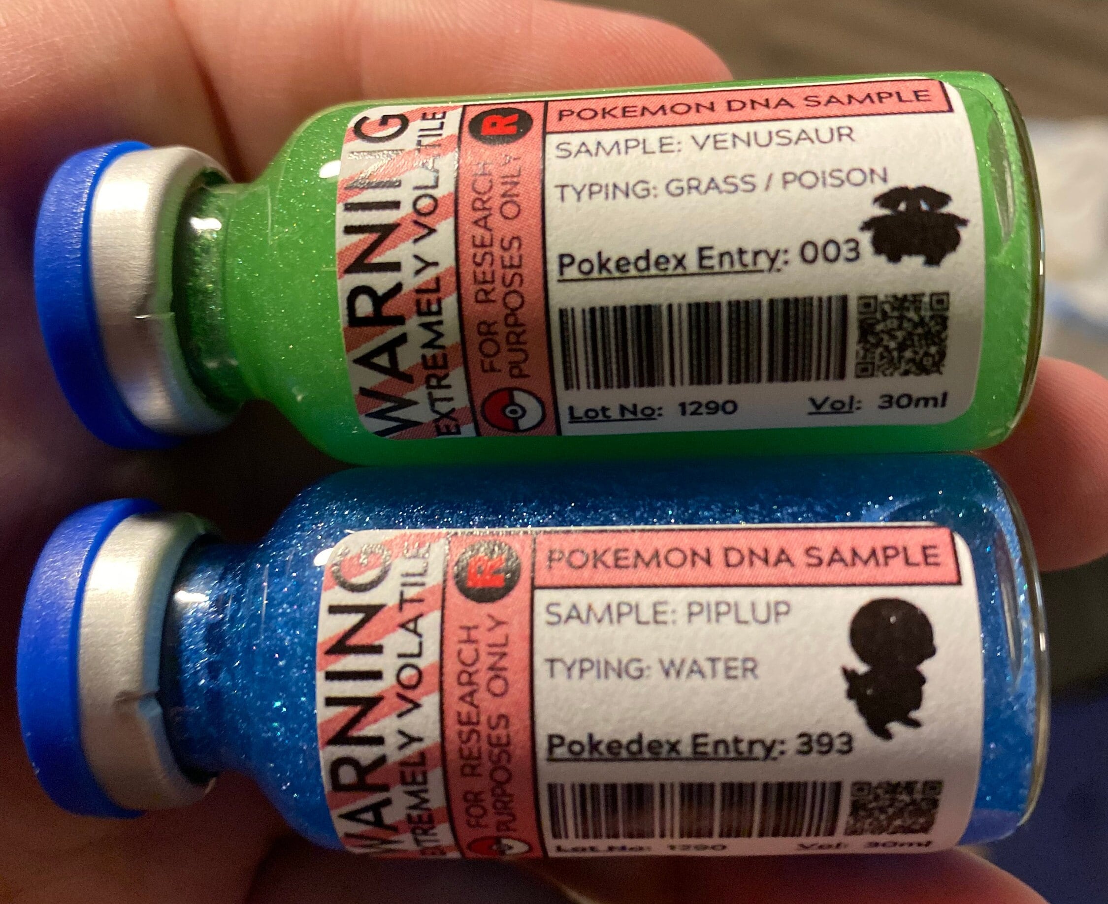Get Your Own Custom Pokemon DNA Vials Handmade and Unique - Etsy
