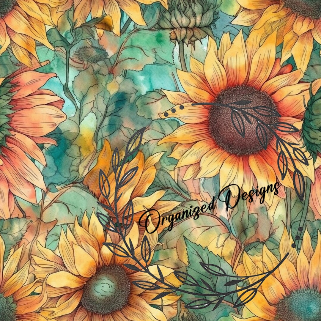 Repeating Pattern: Sunflower - Etsy