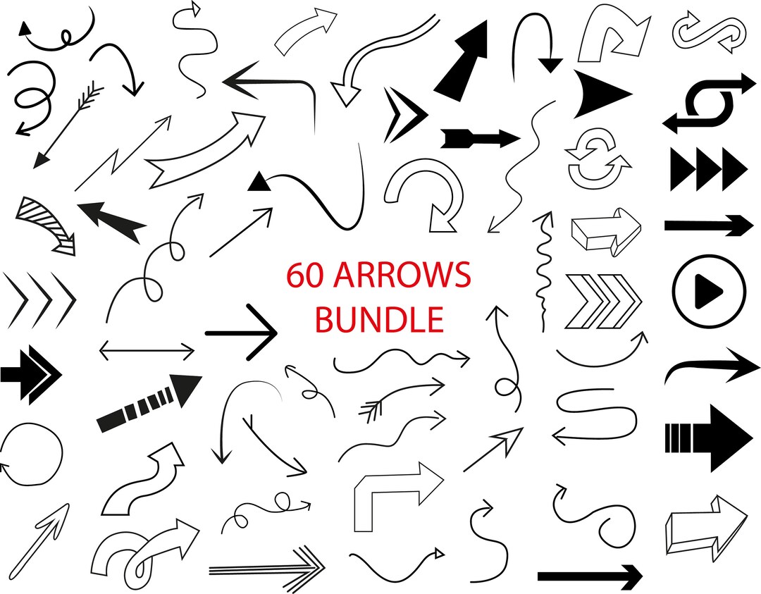 60 Arrows Bundles SVG - Etsy