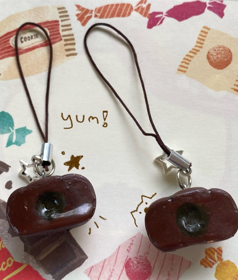 Cute Clay Bakery Phone Charms & Keychains - Etsy