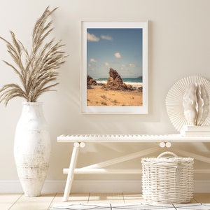 Vintage Beach Rock Downloadable Poster, Beach House Decor, Coastal ...