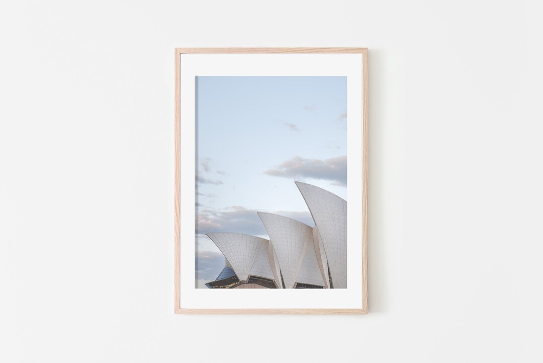 Sydney Opera House Wall Decor, Minimalist Architecture Decor, Modern ...