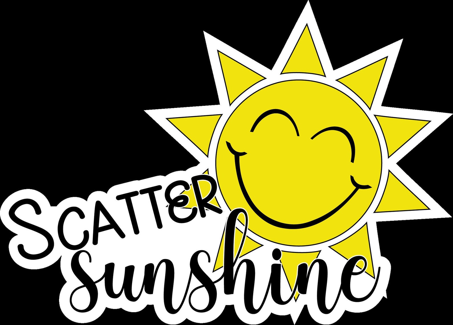 Scatter Sunshine SVG Cut File - Etsy