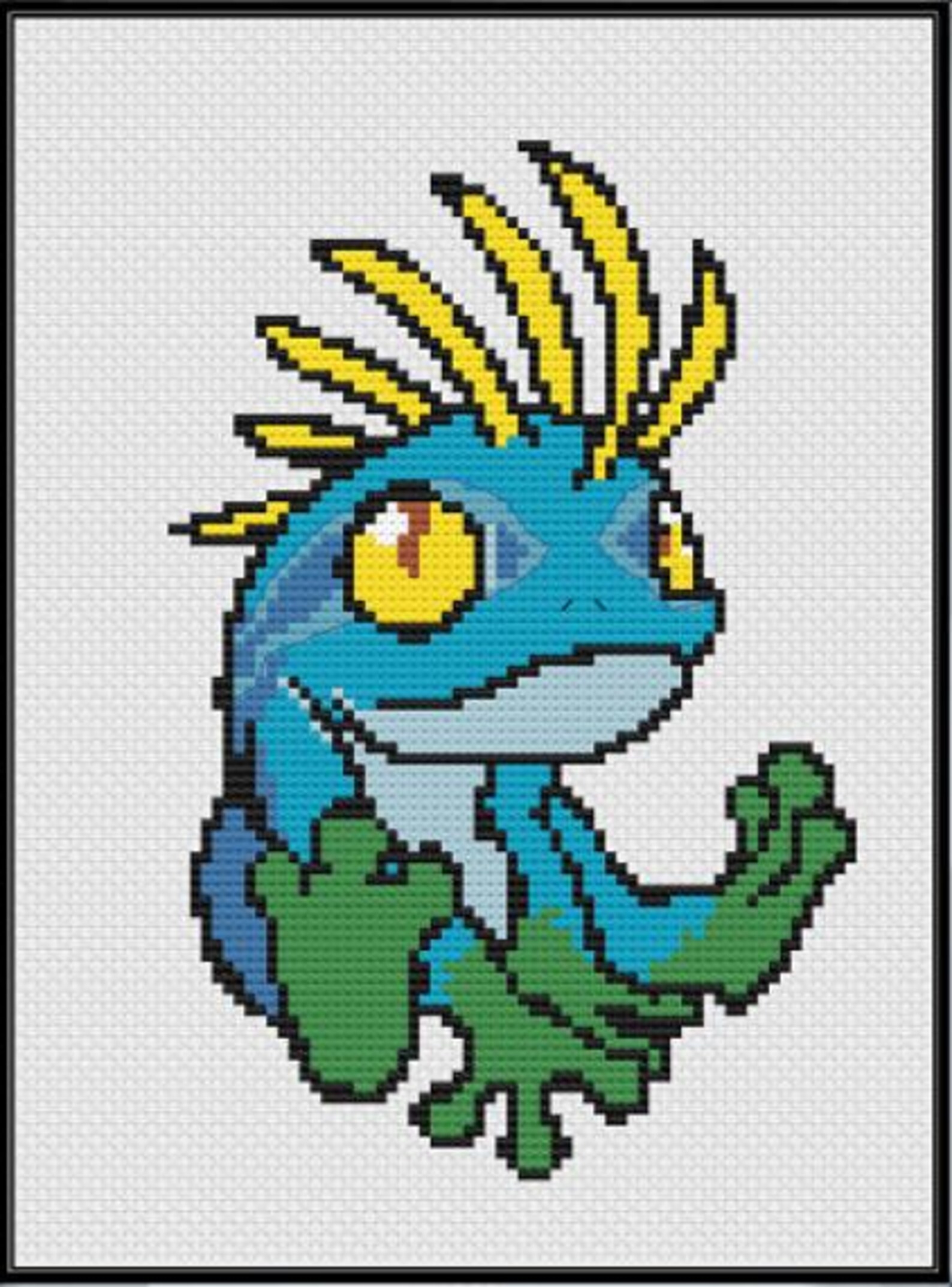World of Warcraft Cross Stitch Pattern, Murlock. - Etsy