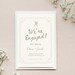 Minimalist Engagement Party Invitation Template: Blue Printable Invite ...