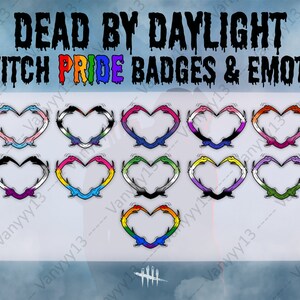 Dead by Daylight Twitch Pride Badges & Emotes "entity-heart" - Etsy