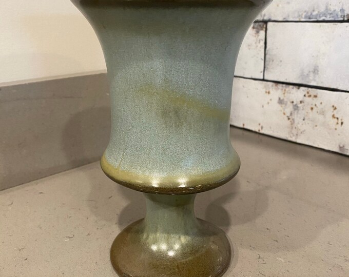Vintage Rare Frankoma Glazed Blue Vase - Etsy