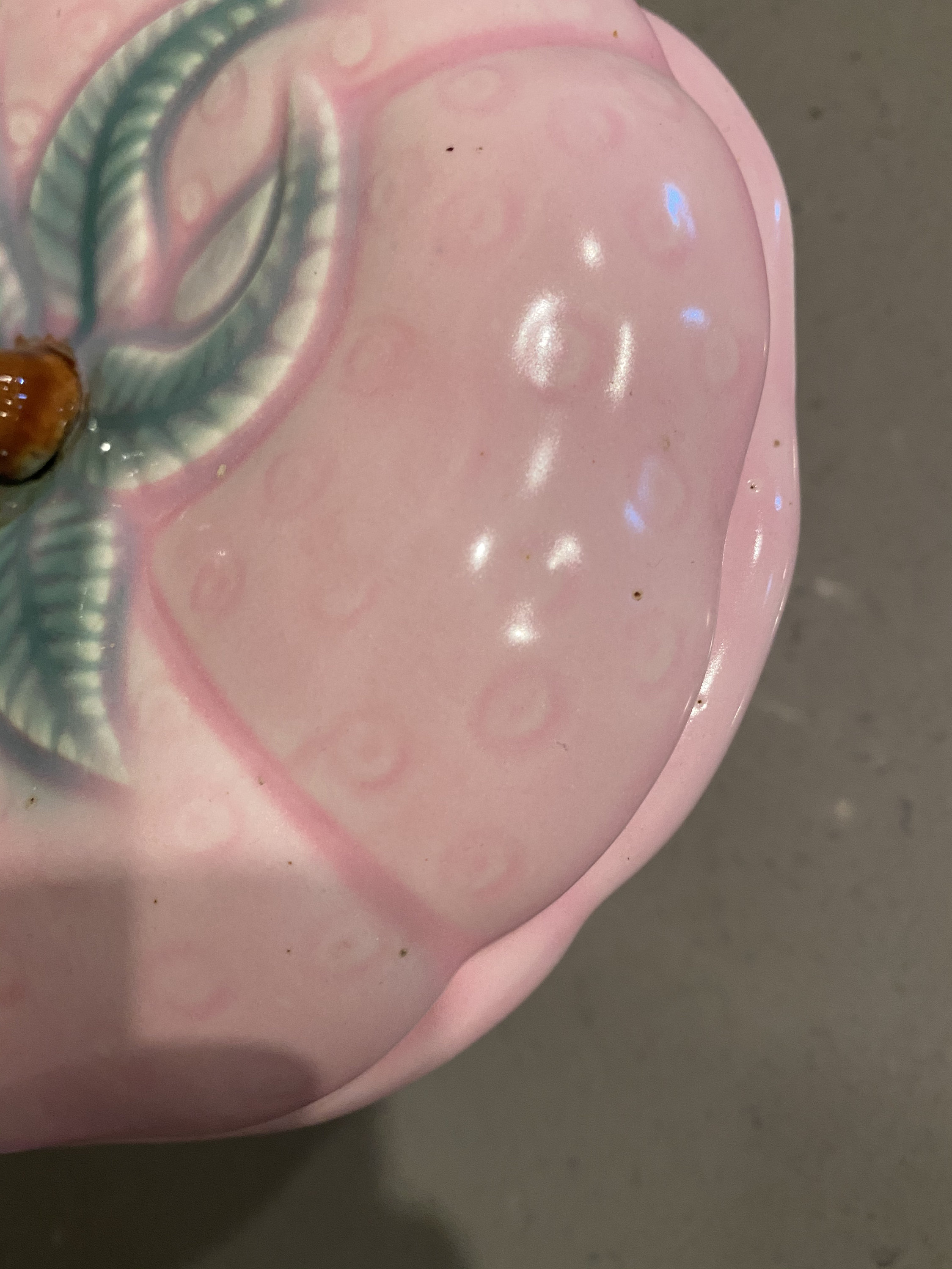 Vintage MCM Belmar California Pottery Dish Pink Strawberry - Etsy