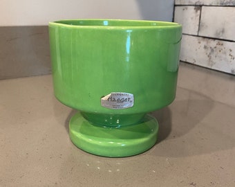 Vintage Green Haeger Pottery Vase Planter Made in USA - Etsy