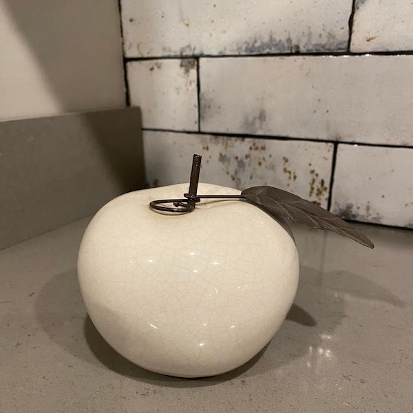 Ceramic Apple Figurines - Etsy