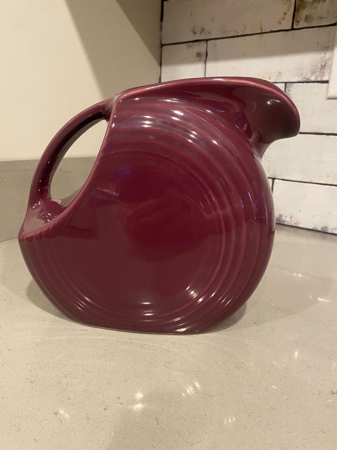 Fiesta Large Disc Pitcher - PLUM PURPLE- Discontinued P86 - Etsy