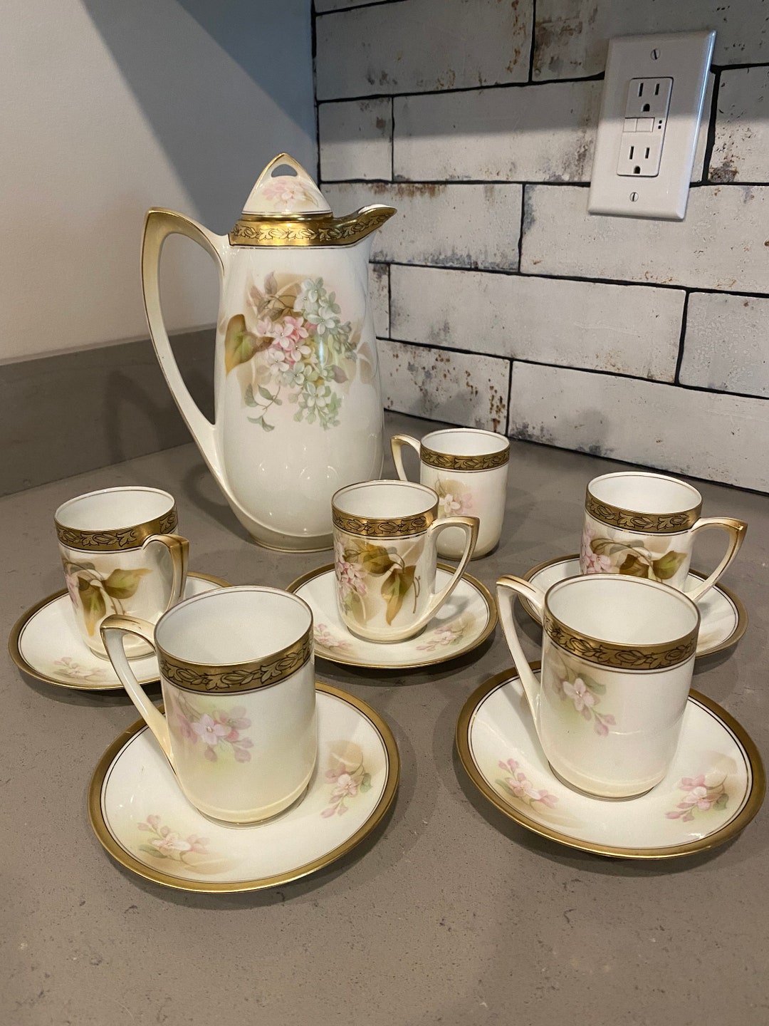 Rare R.S. Germany Tea Set - Teapot/pitcher - Tea Cups - Saucer - Set ...