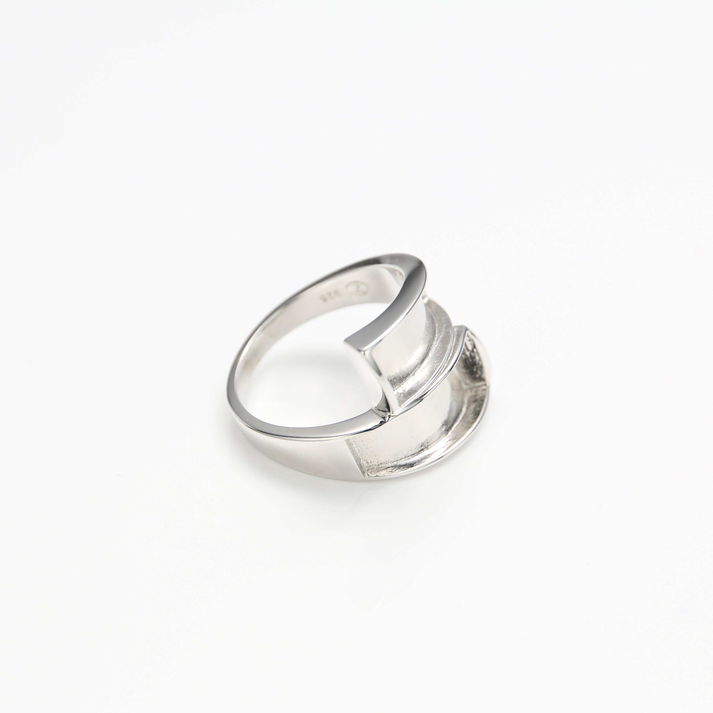 Silver Ring Empty Base, Blank Base, DIY Ring, Resin Elements, Jewelry ...