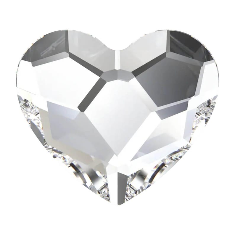 Swarovski 2808 • Swarovski Heart Crystal • Flat Back • 6mm, 10mm, 14mm ...
