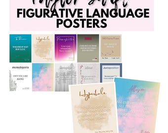 Taylor Swift-inspired Figurative Language Classroom Posters | High ...