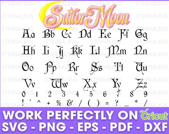 Sailor Moon Font - Etsy