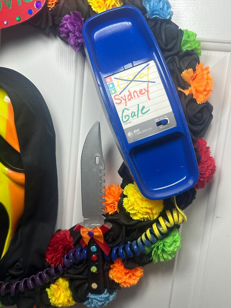 Rainbow Ghostface Wreath, Horror Wreath, Scream Movie, Halloween ...