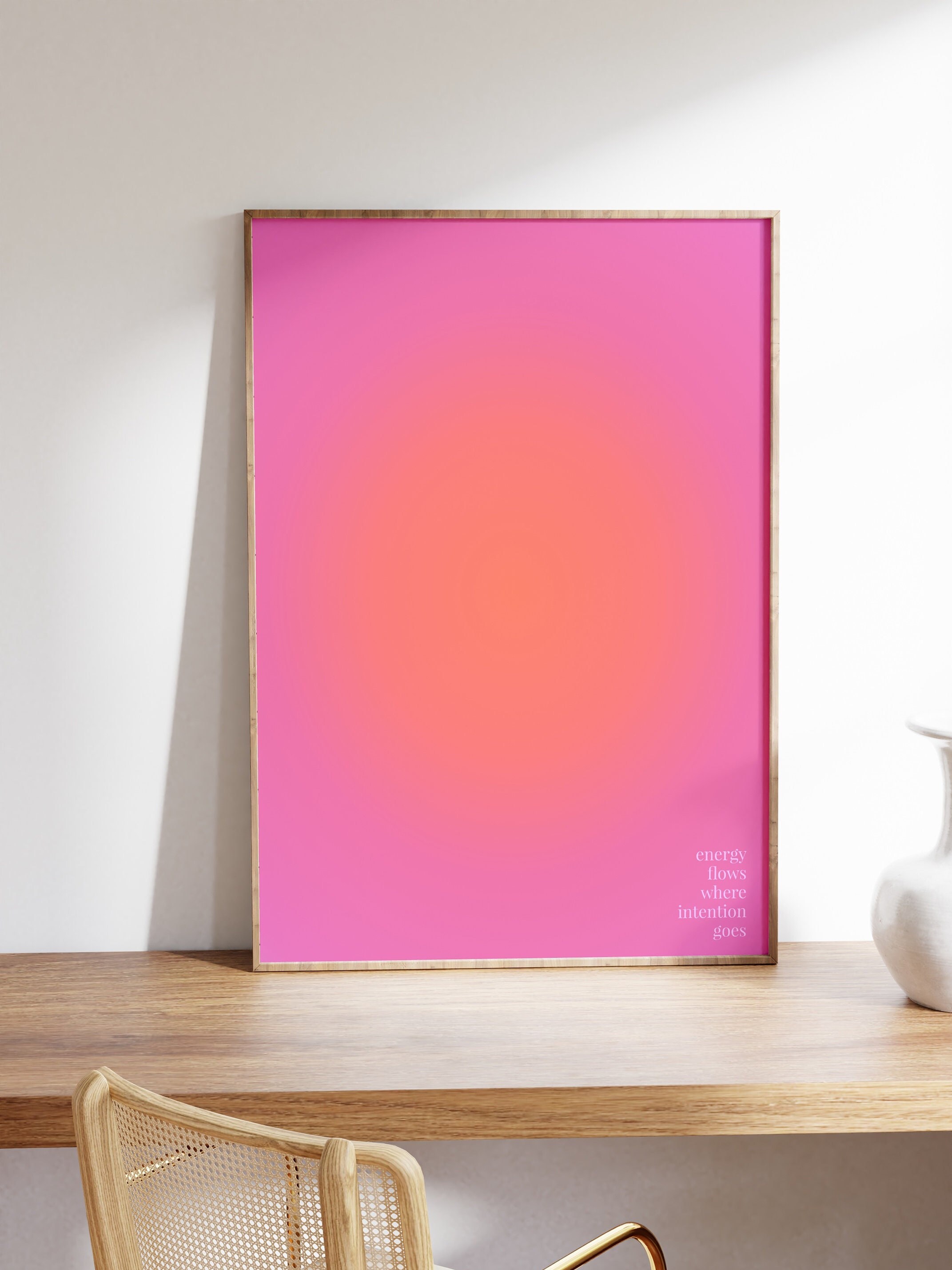 Energy Aura Poster Spiritual Wall Art Gradient Print - Etsy