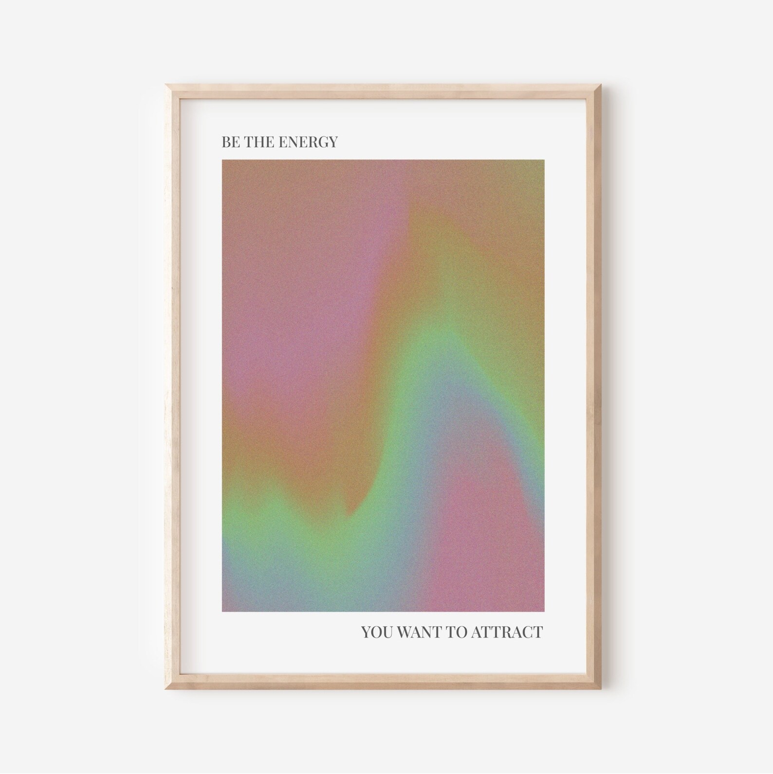 Aura Poster Spiritual Wall Art Gradient Print Angel - Etsy