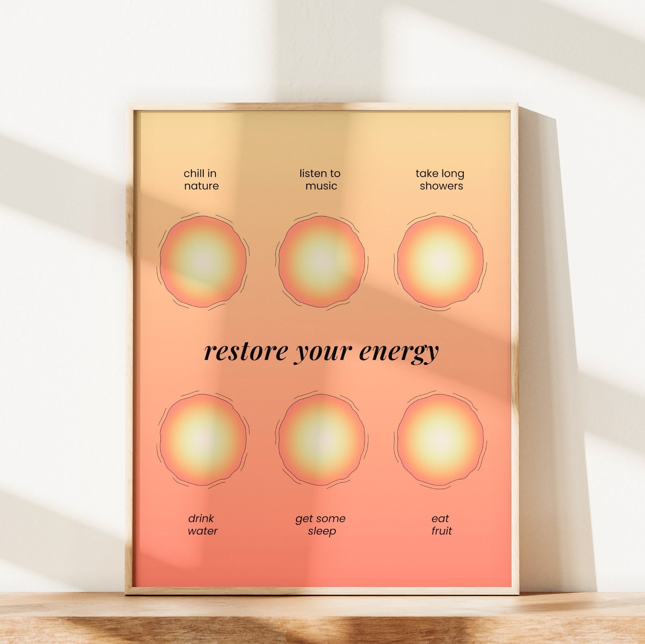Energy Art Aura Poster Gradient Wall Art Spiritual Print - Etsy