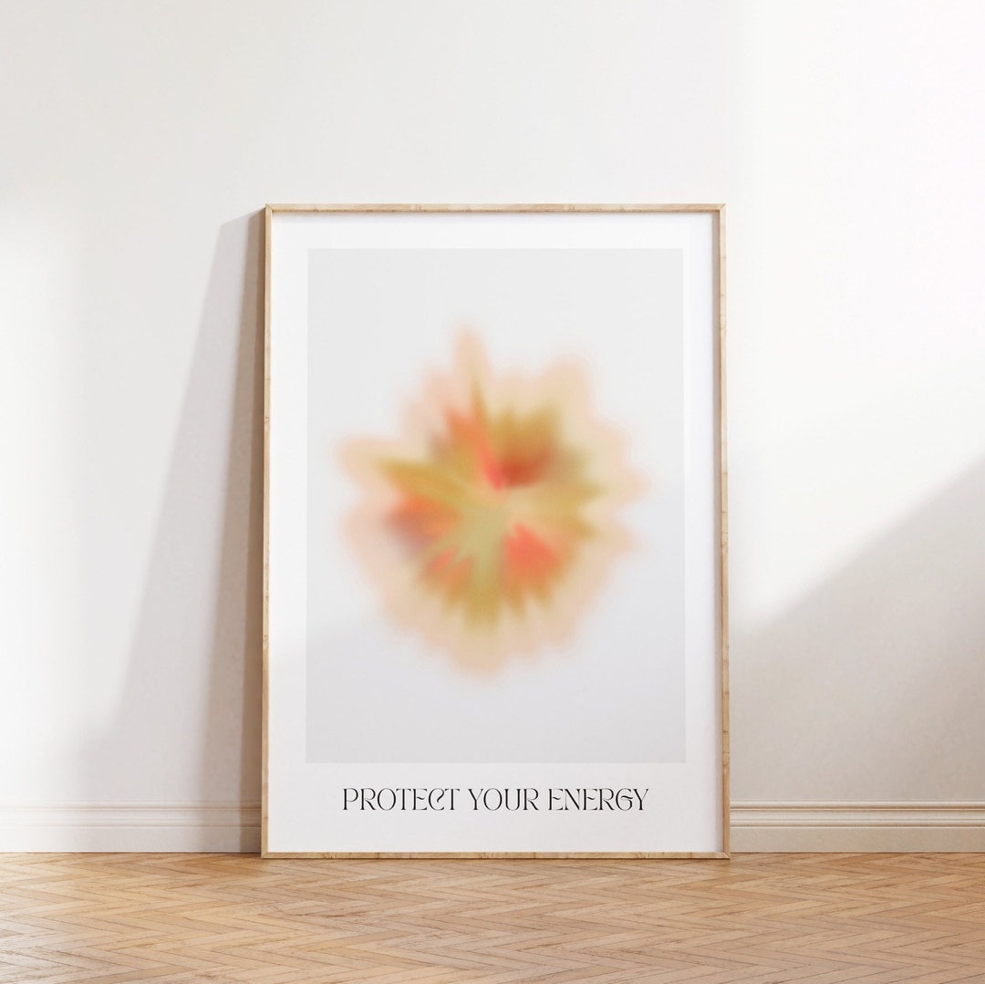 Aura Poster, spirituelle Wandkunst, Farbverlaufsdruck, Engel Zahlen ...