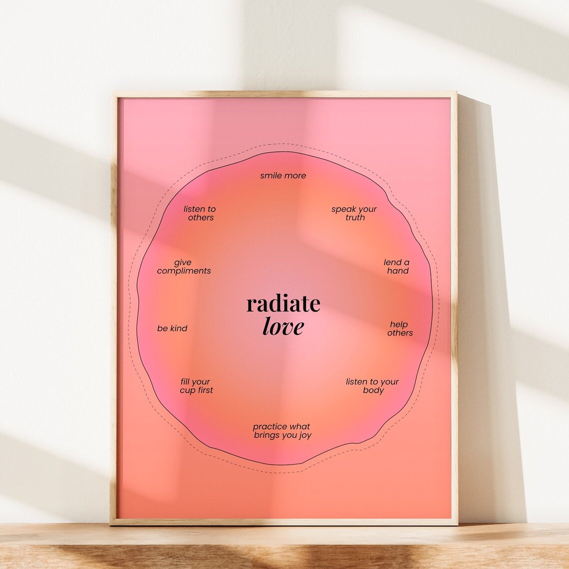 Love Wall Art Aura Poster Gradient Wall Art Spiritual - Etsy