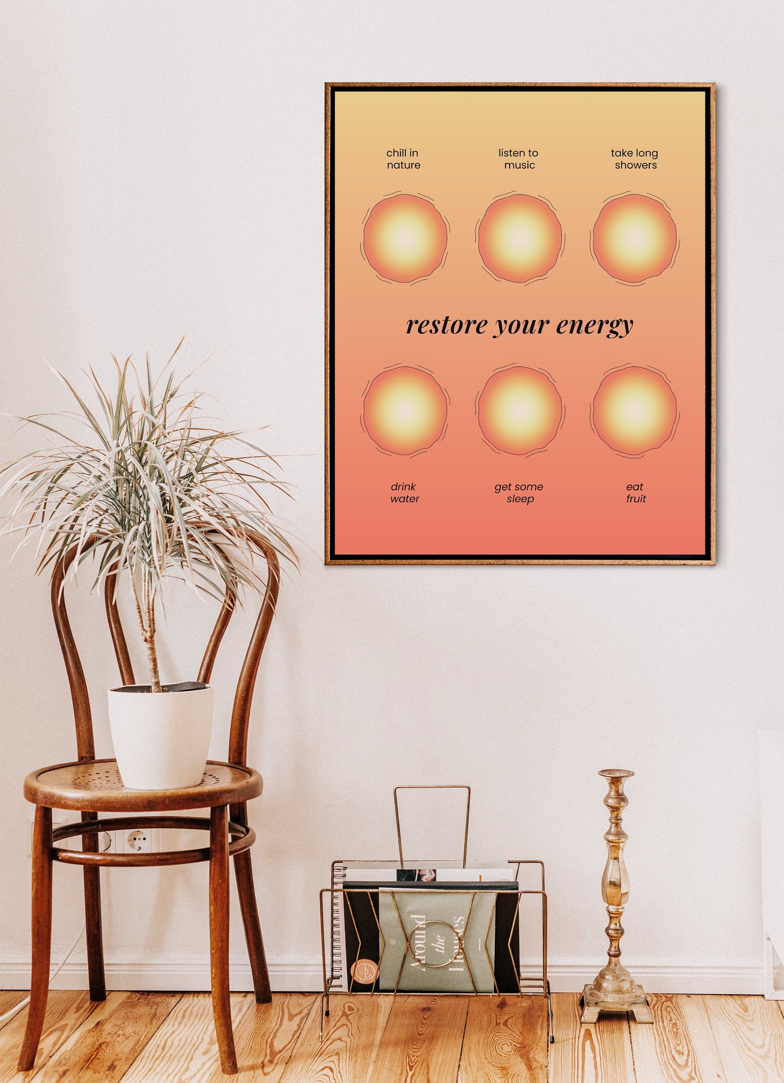 Energy Art Aura Poster Gradient Wall Art Spiritual Print - Etsy