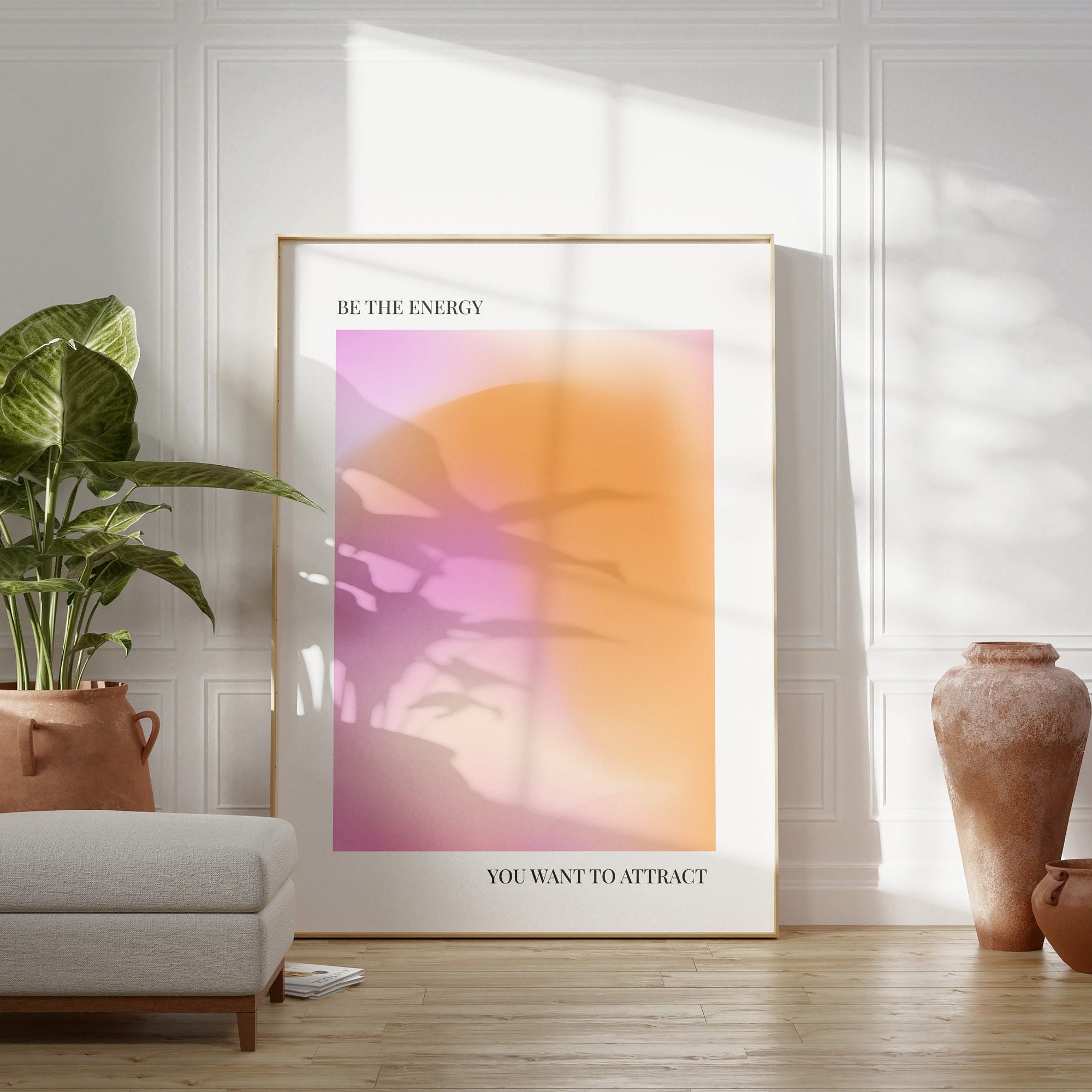 Energy Art Aura Poster Gradient Wall Art Spiritual Print - Etsy
