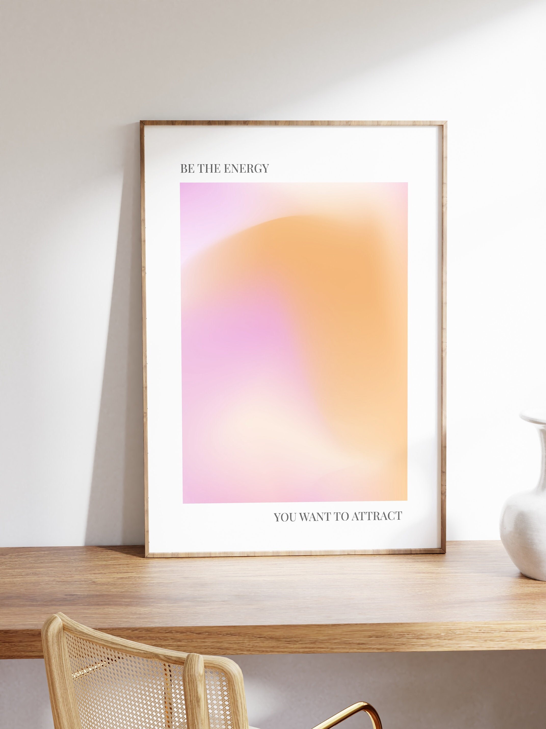 Energy Art Aura Poster Gradient Wall Art Spiritual Print - Etsy