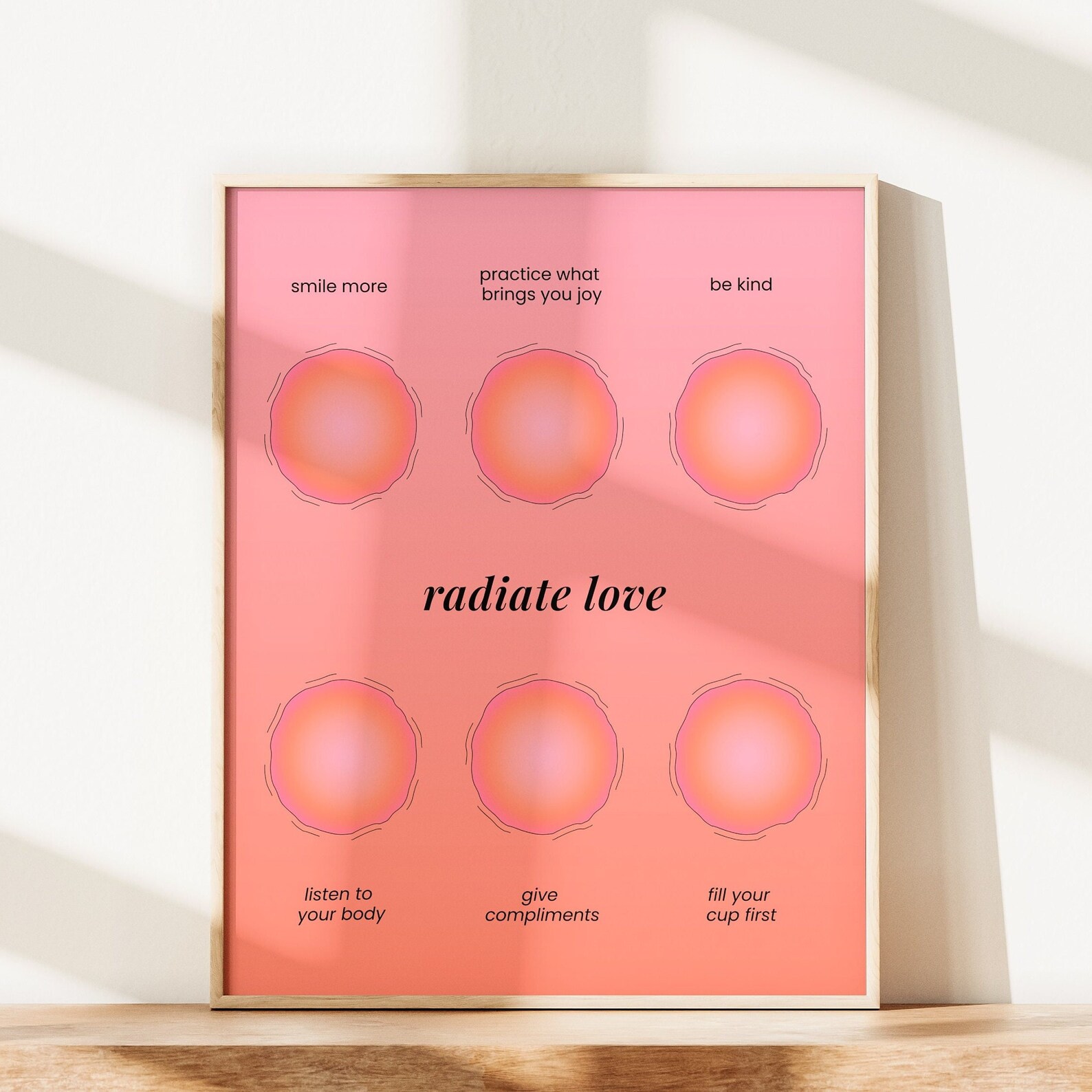 Love Wall Art Aura Poster Gradient Wall Art Spiritual - Etsy