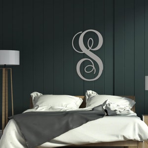Stylish Initial Monogram Metal Sign | Family Housewarming Gift | First ...
