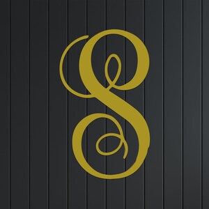 Stylish Initial Monogram Metal Sign | Family Housewarming Gift | First ...