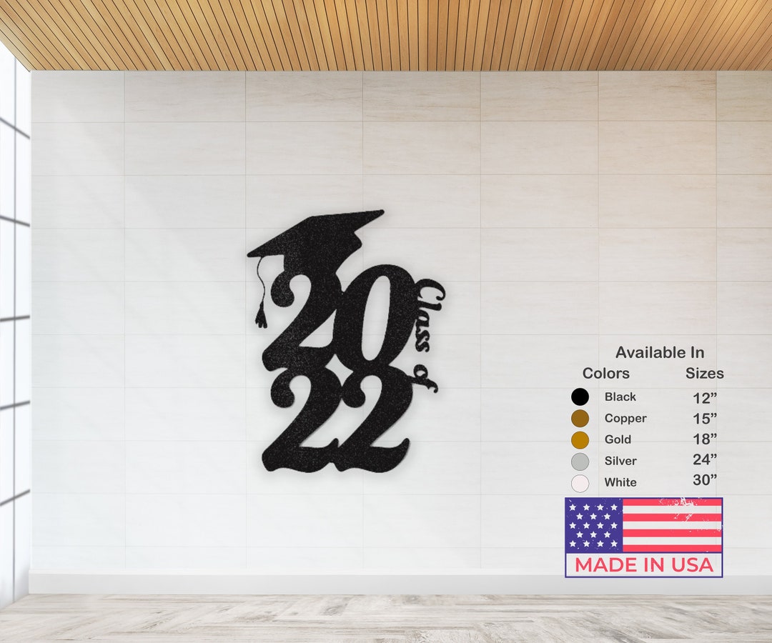 Class of 2022 Graduation Gift, Metal Sign for High School Graduation ...