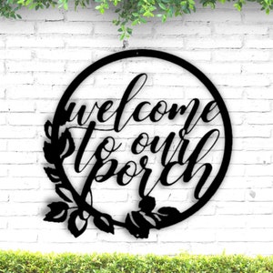 Rustic Farmhouse Welcome Signs | Front Porch & Door Decor | Outdoor ...