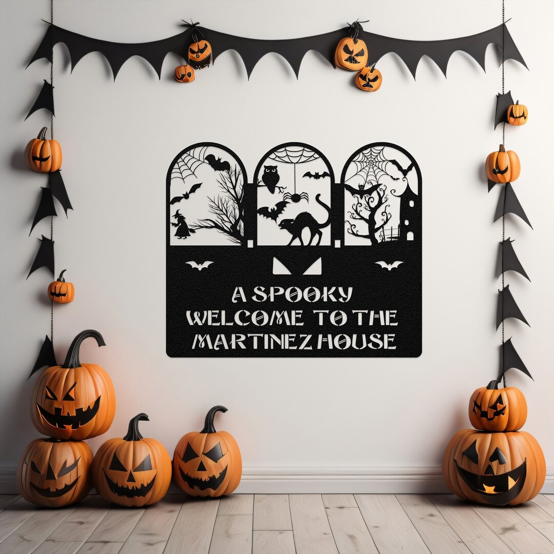 Customise Spooky Signs| Halloween Decorations| Haunted House Decor ...