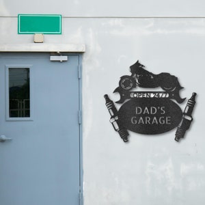Personalized Sign for Garage - Mechanic Sign - Motorcycle Garage Shop ...
