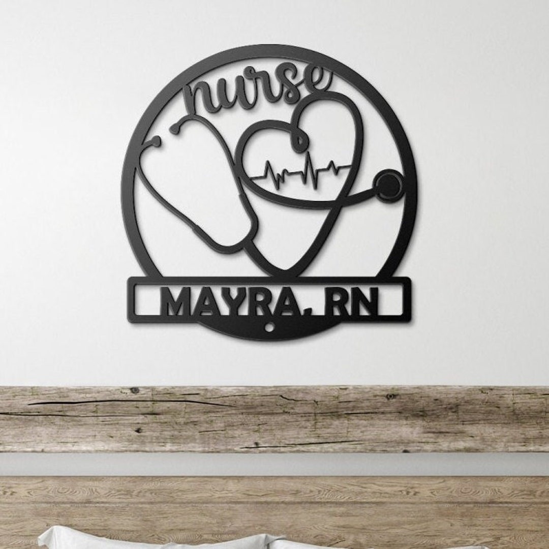 RN Gifts - Personalized Nurse Sign for Rn, Lpn, Cna, or Doctor - Custom ...