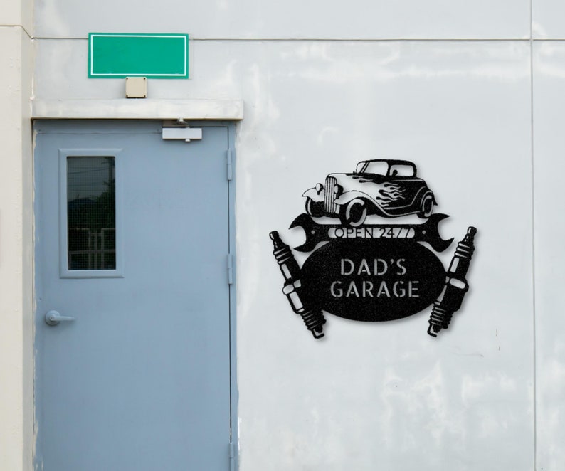 Custom Garage Sign Personalized Metal Garage Tool Sign - Etsy