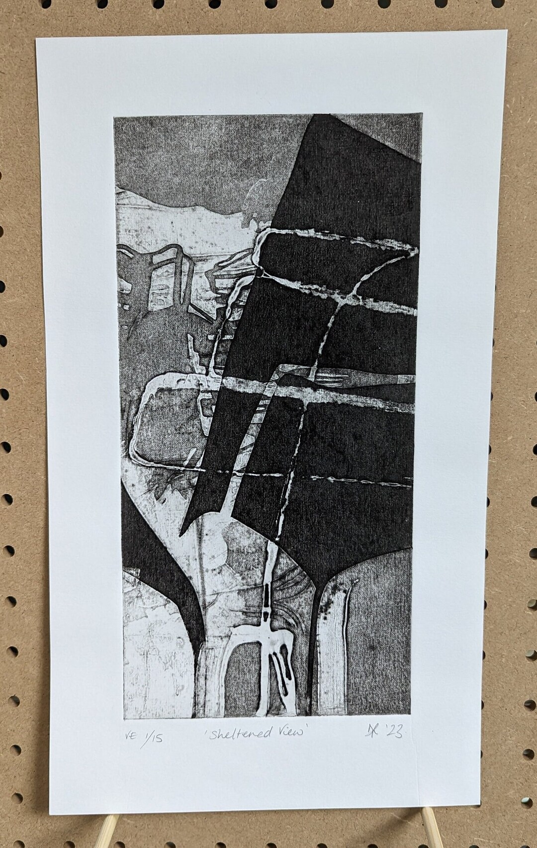 Original Semi-abstract Collagraph Print Based on the Peak District - Etsy