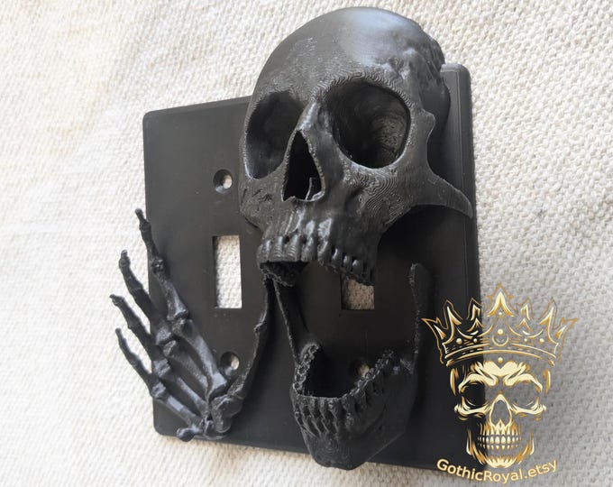 Gothic Skull Light Switch Cover, Double, Toggle - Etsy