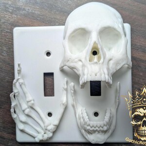 Gothic Skull Light Switch Cover, Double, Toggle - Etsy