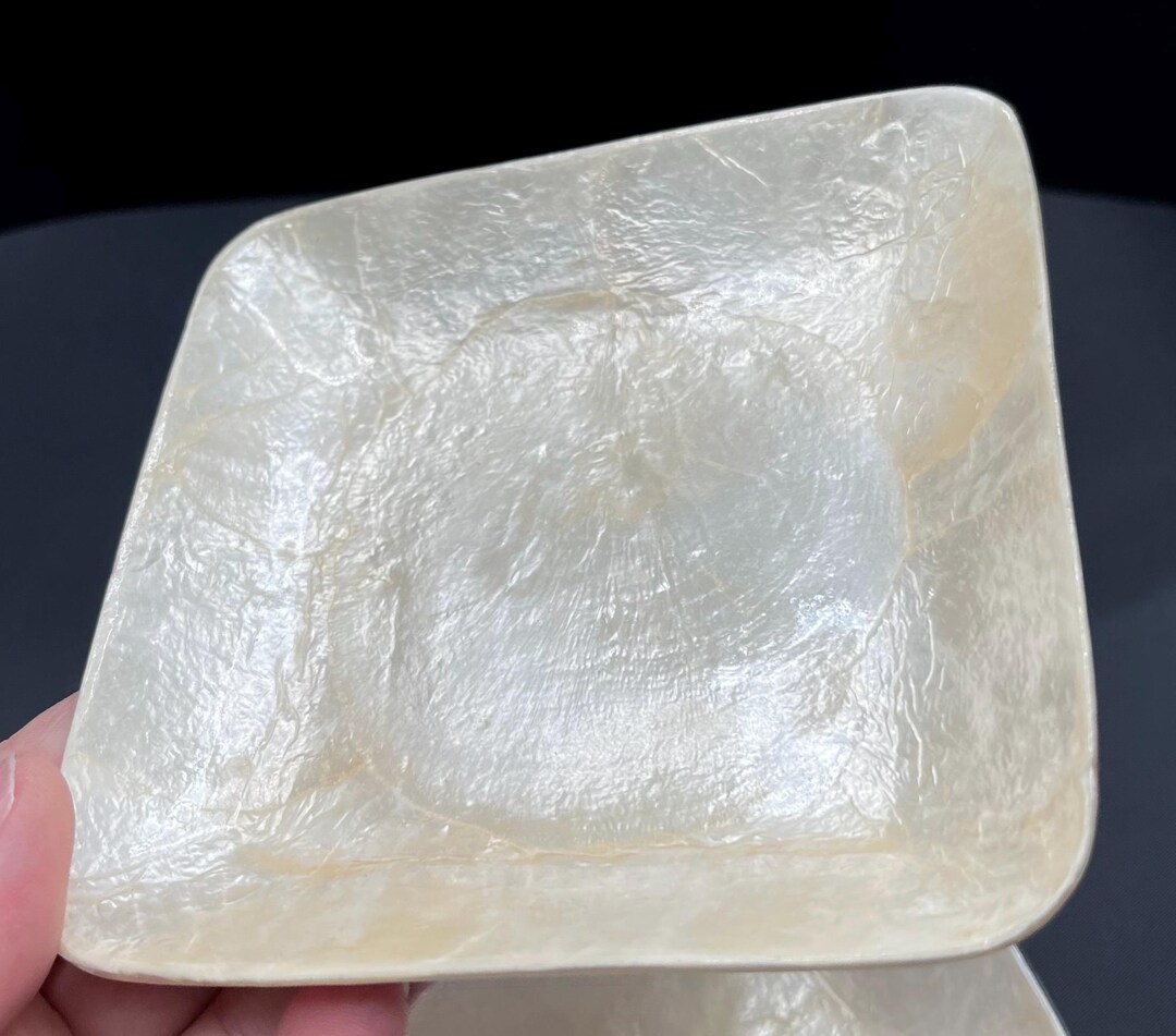 Capiz Shell Square 4x4 Shallow Trinket or Treat Dishes Set of 5 - Etsy