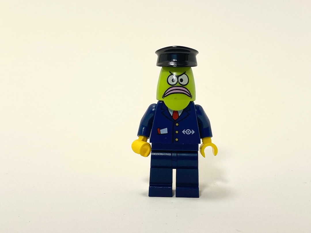 Spongebob Bikini Bottom Express Bus Driver Lego Minifigure - Etsy