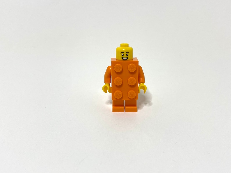 Orange Brick Lego Minifigure - Etsy