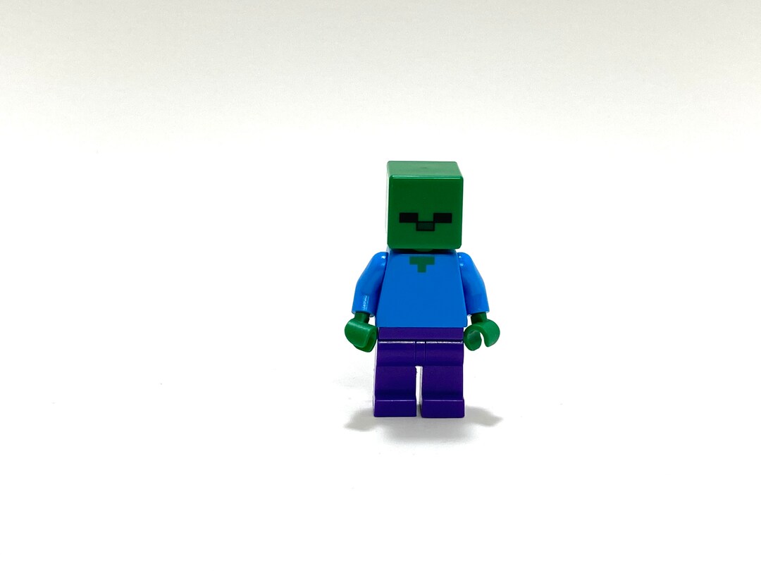 Minecraft - Zombie Lego Minifigure - Etsy